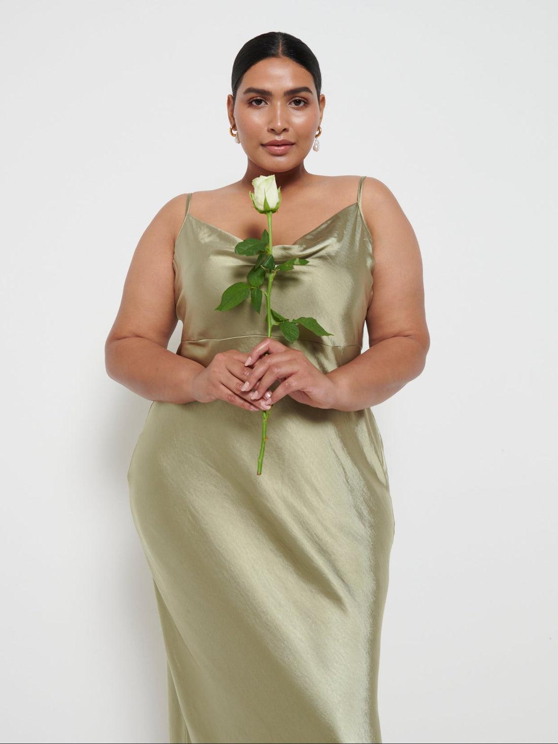 Keisha Maxi Bridesmaid Dress - Matte Sage – Pretty Lavish