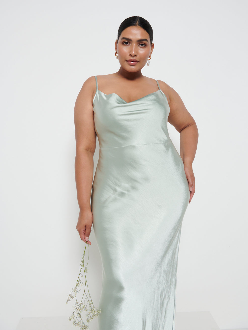 Keisha Maxi Bridesmaid Dress - Dusty Blue – Pretty Lavish