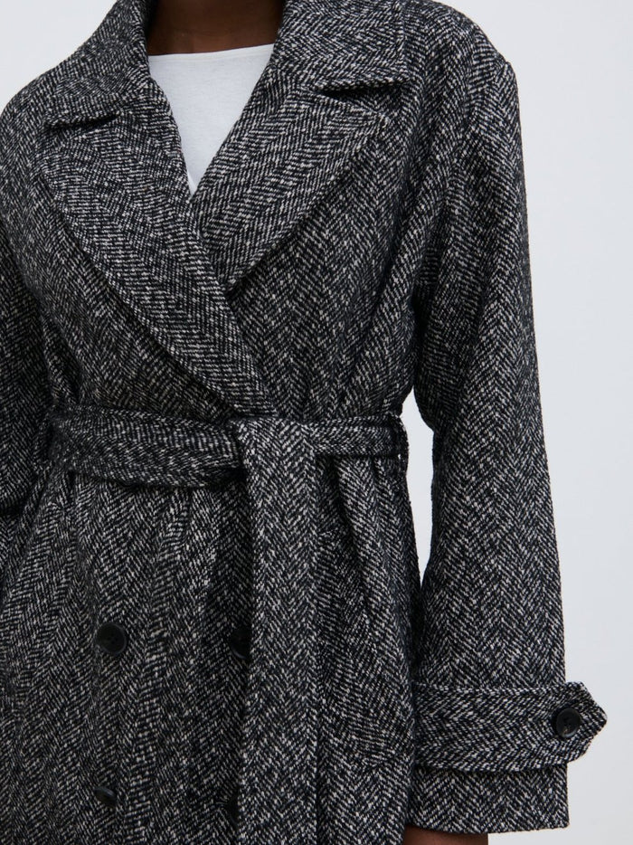 Phoenix Belted Coat - Herringbone – Pretty Lavish