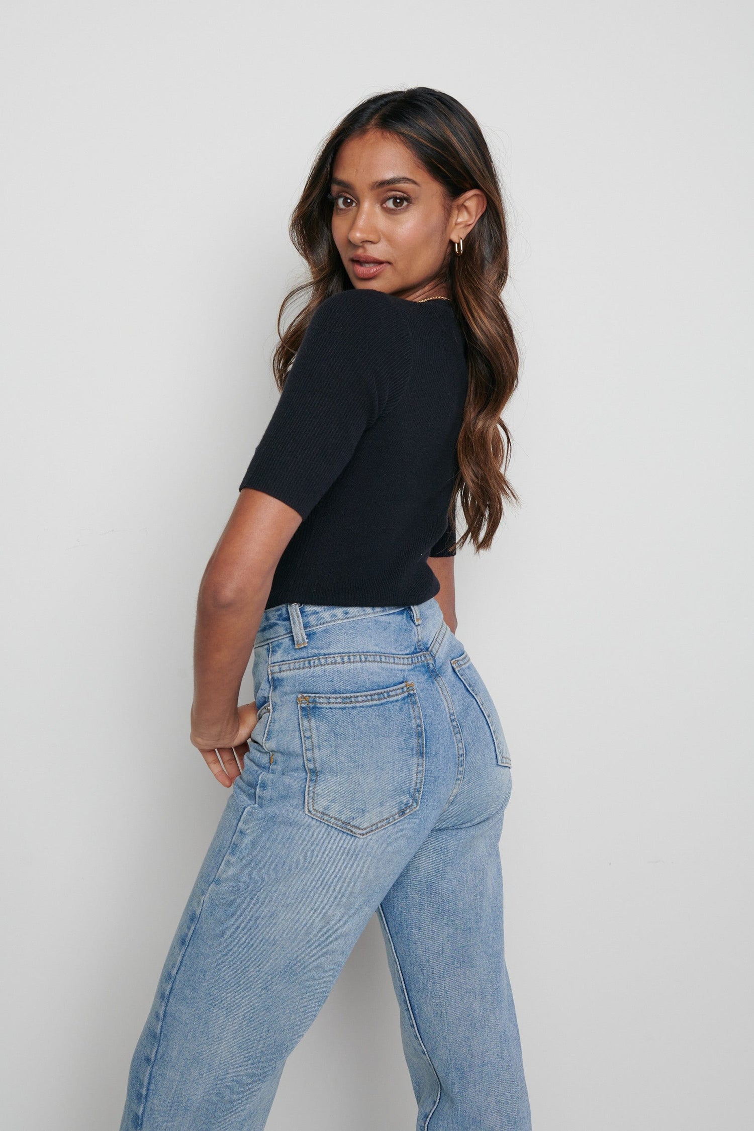 Jayla Knit Top - Black – Pretty Lavish